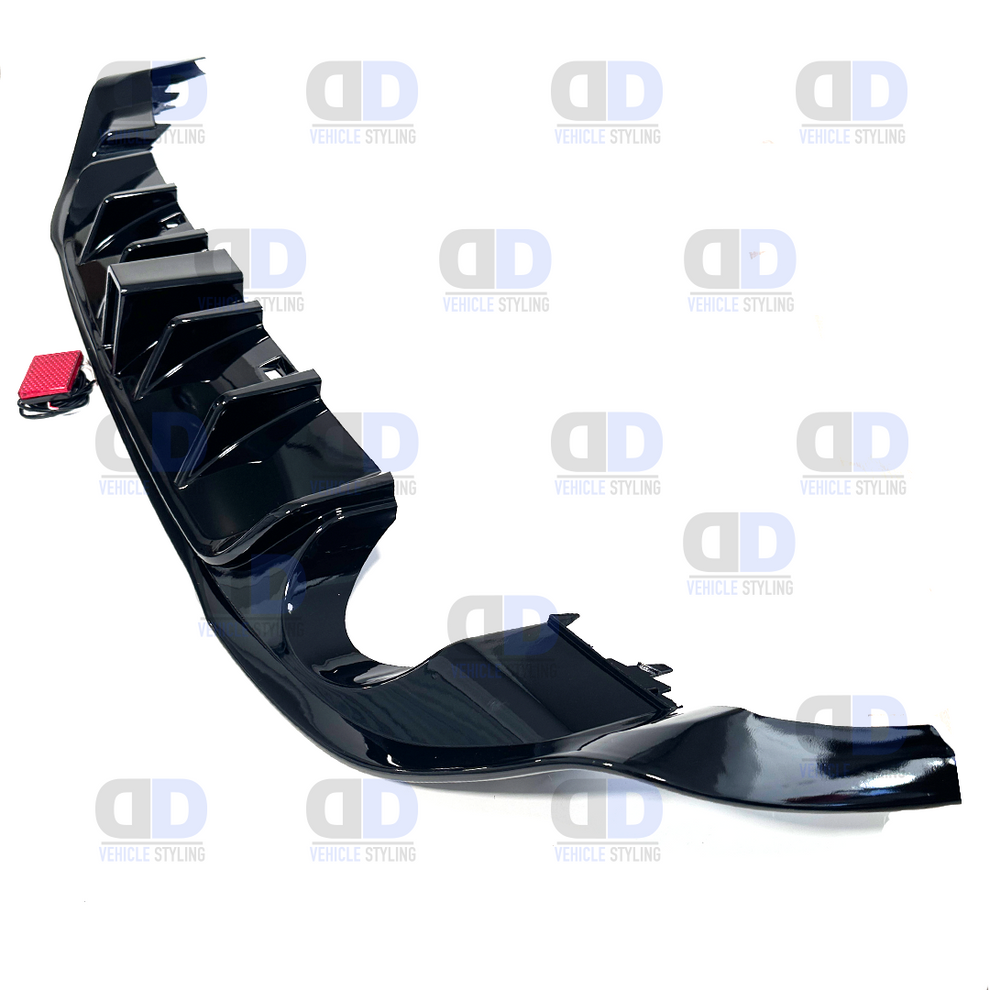 VW Golf GTI TDI GTD TSI mk7.5 2016-2020 Rear TCR Style Diffuser WITH L ...